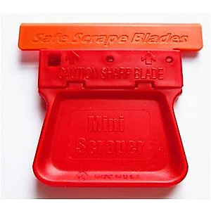 MINISCRAPER Plastic Razor Blades,T-2 Blade 50% Wider 10 Pack