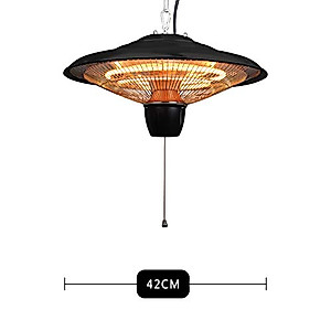 DONYER POWER 1500W Electric Patio Heater Ceiling Mounted Outdoor Heaters for Patio Easy Installation both Indoor Use