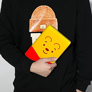 FYWZXED Pooh Bear Leather Notebook Pooh and Piglet for Women Men Cartoon Animation Lover Gifts Friendship Birthday Graduation Gifts for Son Daughter 200 Pages,For School (Pooh Bear)