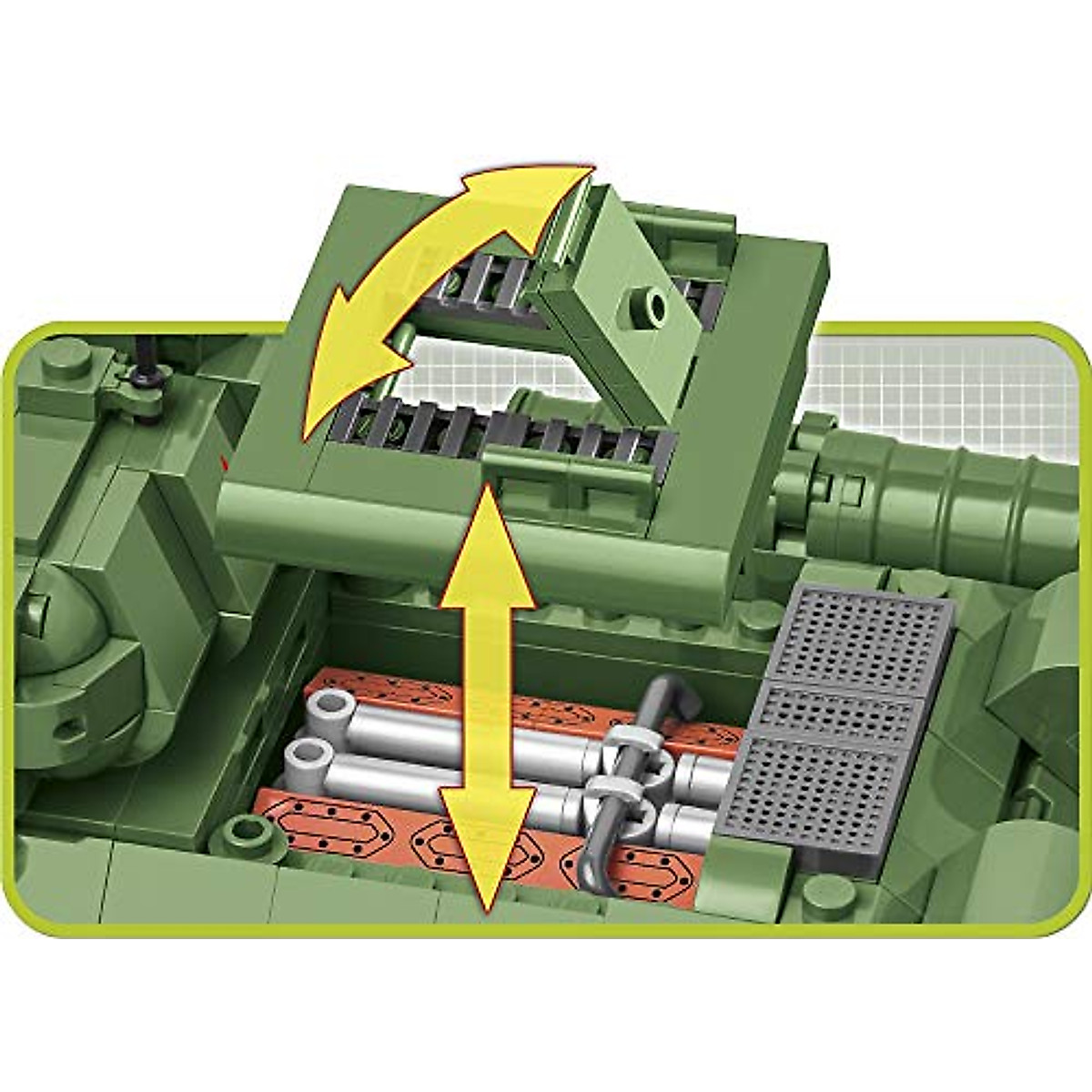 Cobi toys 668 Pcs Historical Collection WWII /2542/ T 34-85, Green