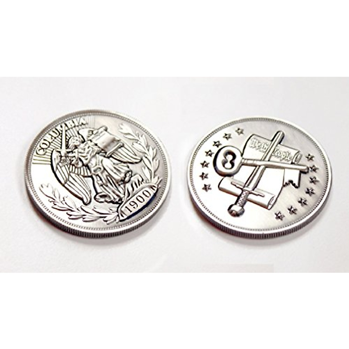 Bioshock Infinite Silver Eagle Colombia Currency - Medallion Token Money