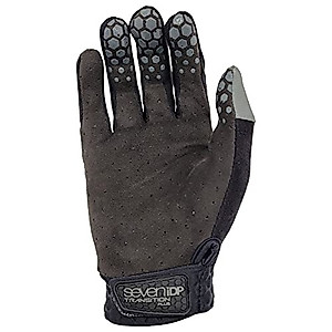 7 iDP Project Full Finger Bicycle Glove (Gray, Medium)