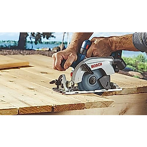 BOSCH GKS18V-22LB25 18V Brushless Blade-Left 6-1/2 In. Circular Saw Kit with (2) CORE18V 4 Ah Advanced Power Batteries