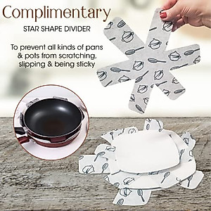 80 Felt Plate Dividers , plate protectors , plate protectors stacking , plate storage containers , plate dividers storage , pot protectors stacking , dish storage , plates storage