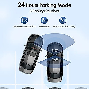 VIOFO T130 2 Channel Dash Cam, Front Inside/Cabin 1440P+1080P Dual Channel Car Dash Camera, Built-in WiFi GPS, IR Night Vision, Supercapacitor, G-Sensor, Parking Monitor, 256GB Supported