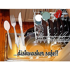 ROYAL CUTLERY CO. Disposable Cutlery set, Color: Clear, 360 Pieces, Heavy Duty Plastic Utensil Set, 180 Forks, 120 Spoons, 60 Knives.