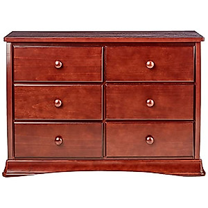 Delta Children Bentley Six Drawer Dresser, Black Cherry Espresso