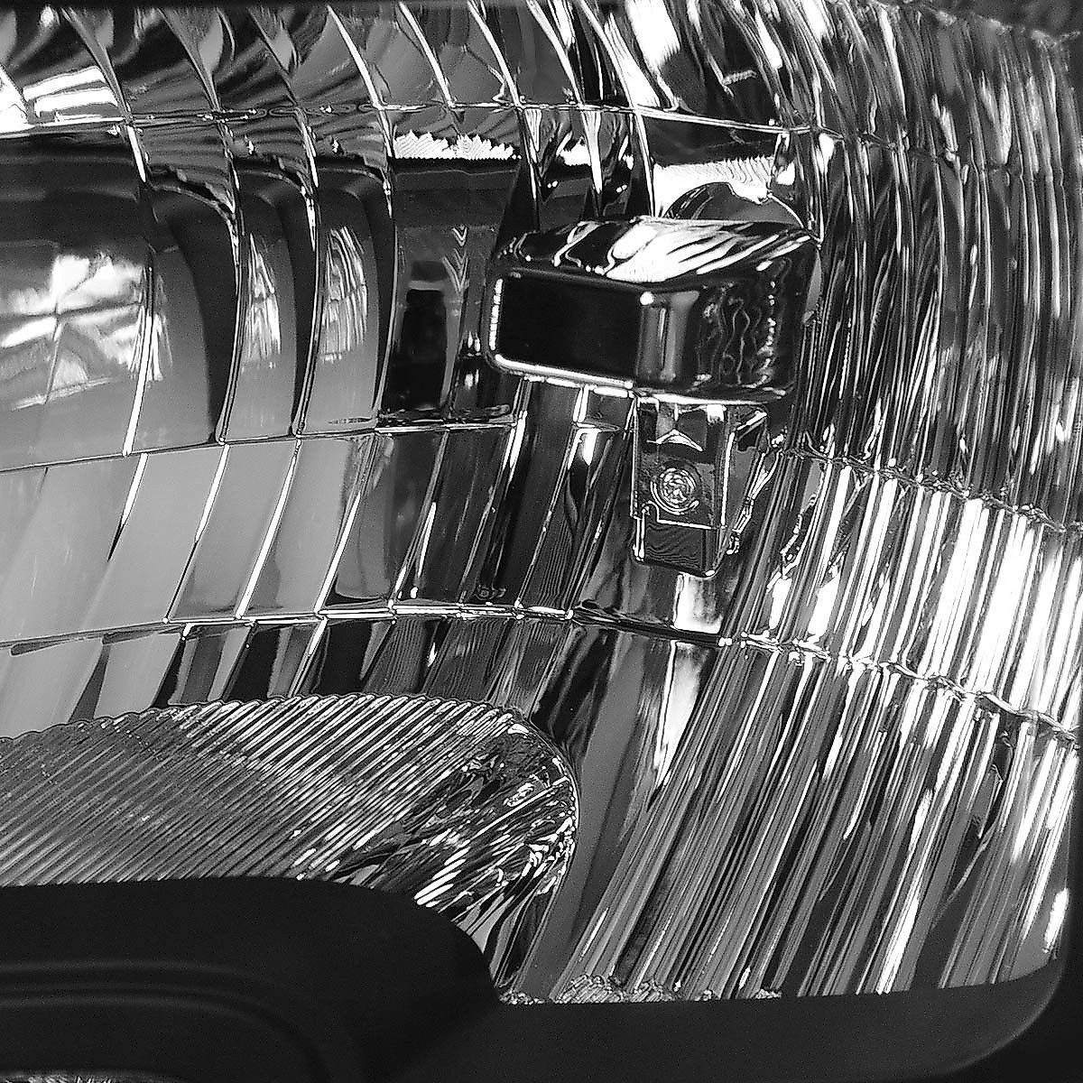 Auto Dynasty Compatible with 09-14 Ford F150 Pair Black Housing Amber Corner Headlight+Full LED Tail Lamp