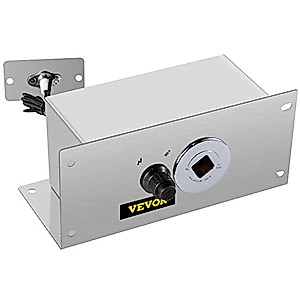 VEVOR Fire Pit Gas Burner Spark Ignition Kit, 300K BTU Fire Pit Ignition System, Stainless Steel Fire Pit Igniter, All-in-One Fire Pit Kit with Key Valve, Electric Igniter and 2 PVC Connecting Hoses