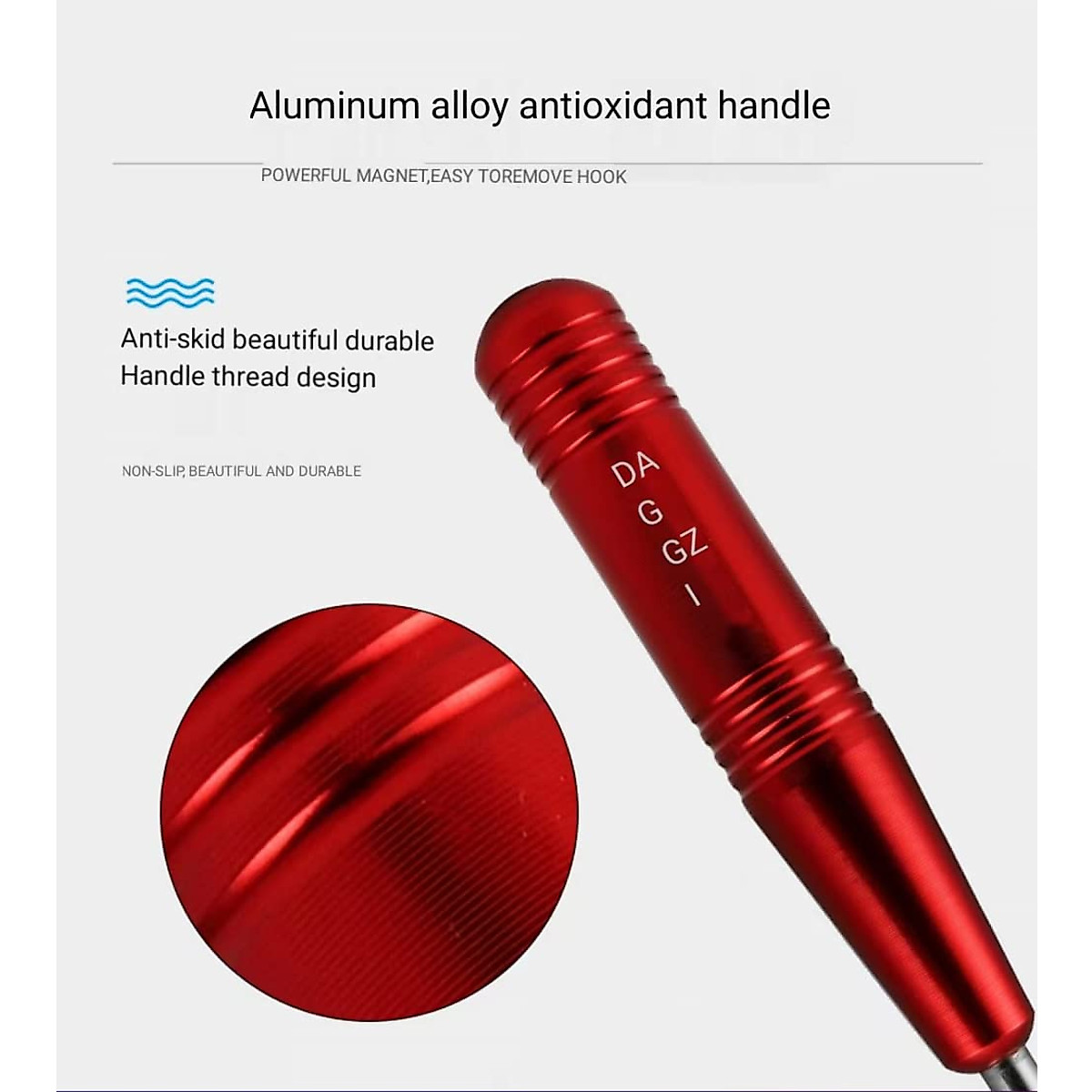 shuwen 5Pieces Fish Hook Remover Tool Metal Hook Remover Extractor Fish Hook Disconnect Device Fish Hook Detacher Fishing Tool Kit Fishing Accessory for Saltwater Freshwater-Grey