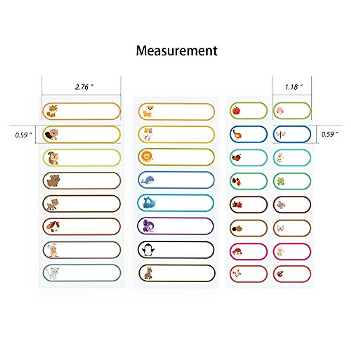 Baby Bottle Labels for Daycare, School, Self-Laminating Waterproof Write-On Name Stickers, Pack of 64