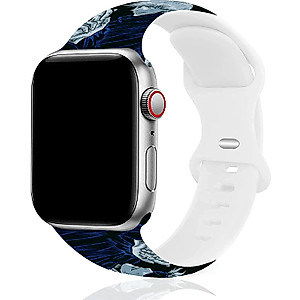 Anime Watch Band Compatible with Apple Watch Band 38mm 40mm 41mm Japanese Anime Soft Silicone Watch Bands Boys and Girls for iWatch Series 9 8 7 6 5 4 3 2 1 SE