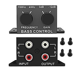 Universal Car Audio Amplifier,MoreChioce Car Amplifier Audio Subwoofer Bass Control Knob Audio Amplifier Bass RCA Level Volume Control Knob for Car and Home Computer