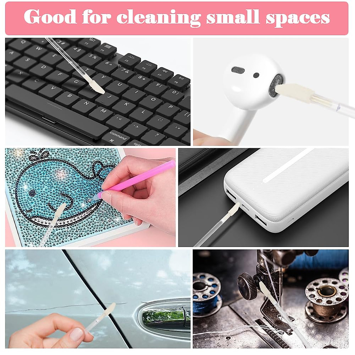 Shintop Disposable MakeUp Lip Brush Lipstick Gloss Wands Applicator Perfect Make Up Tool (100pcs clear)