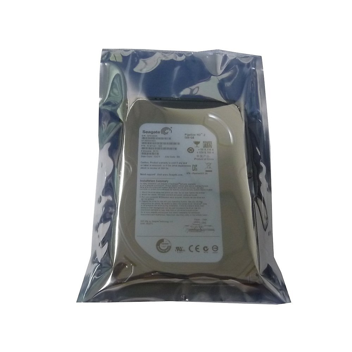 Seagate Pipeline HD ST3500414CS 500GB 5900RPM 16MB Cache SATA II 3.0Gb/s 3.5in Internal Hard Drive (PC, RAID, NAS, CCTV DVR) [Renewed] -w/1 Year Warrany