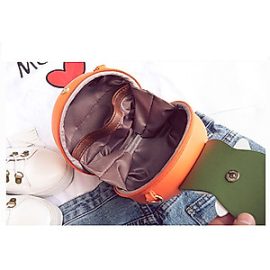 MILATA Fruit Orange Shaped Women Pu Leather Clutch Purse Cross Body Bag