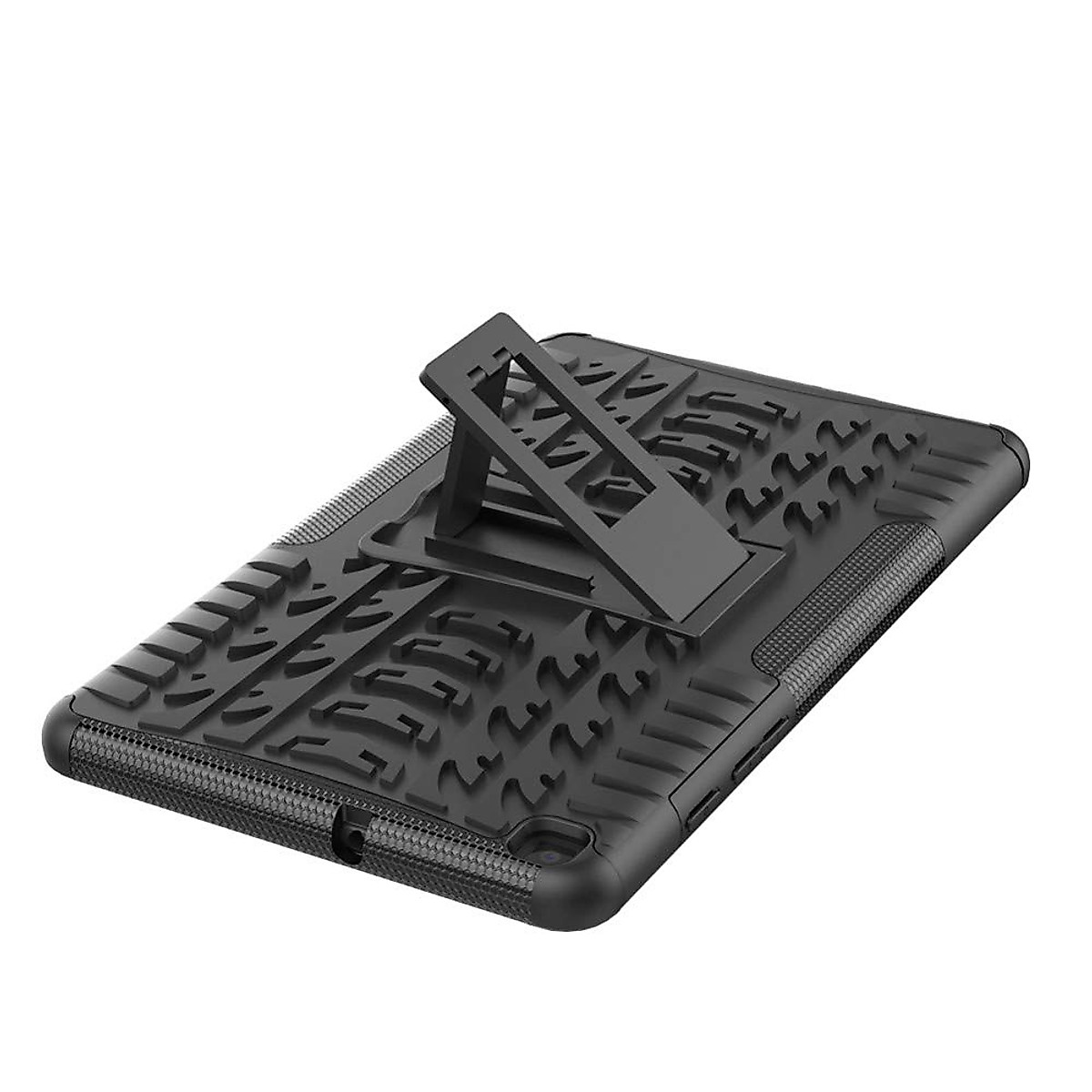 Case for Tab A 8.0 Inch 2019 T295 DWaybox Rugged Heavy Duty Armor Hard Back Cover Case with Kickstand Compatible with Samsung Galaxy Tab A 8.0 Inch 2019 SM-T295/T290 (Black)