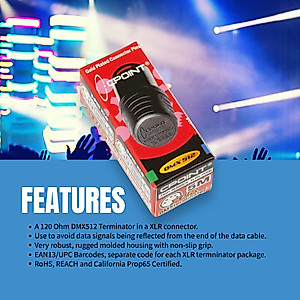 SIRS-E 2-Pack - CPoint DMXterminator XLR 5 Pin DMX Terminator 120 Ohm XLR5-TERM