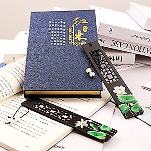 Toirxarn Handmade Wooden Bookmarks, Ideal Gifts for Women/Men/Friends/Girls/Teacher ,Birthday Present.Natural Wood,Painted Craft。