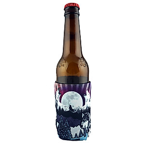 Funny Guy Mugs Wolf Collapsible Neoprene Can Coolie - Drink Cooler