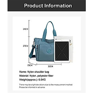 YSGBYSG Female Multi-Color Large-Capacity Tote Bag, Handbag Waterproof Canvas Design, Women's Crossbody Bag Shoulder Bag (black)
