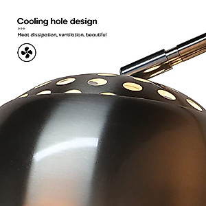 LamQee Modern Arc Floor Lamp 72.7" Tall Standing Hanging Lamp Chrome Finished Arched Floor Lamp with Marble Base for Living Room Bedroom Study Reading Office