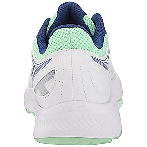 Saucony Women's Cohesion 14 Road Running Shoe, White/Navy/Mint, 8.5