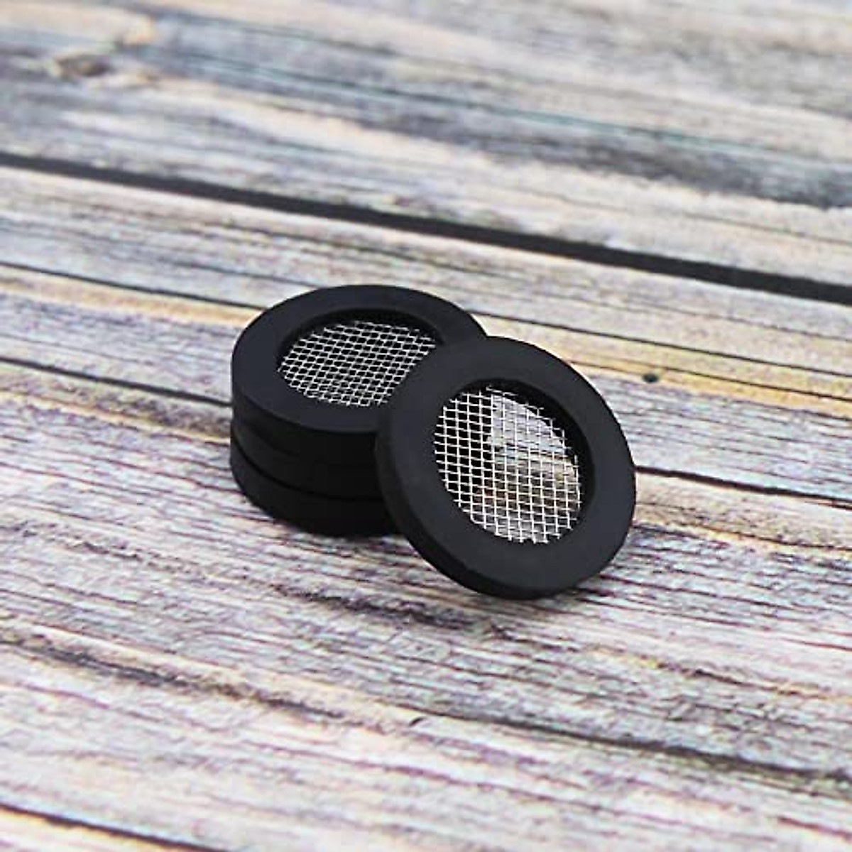 50PCS Stainless Steel Filter Garden Hose Washer Seal O Ring Gasket Water Faucet Rubber Washer with 40 Mesh for 1/2 Inch Garden Hose Water Faucet Shower Head