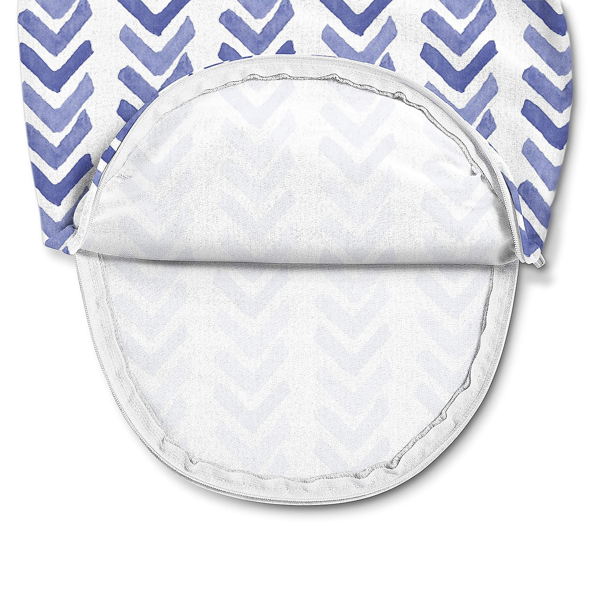 SwaddleMe Luxe Easy Change Swaddle – Size Small/Medium, 0-3 Months, 2-Pack (Water Color Indigo)
