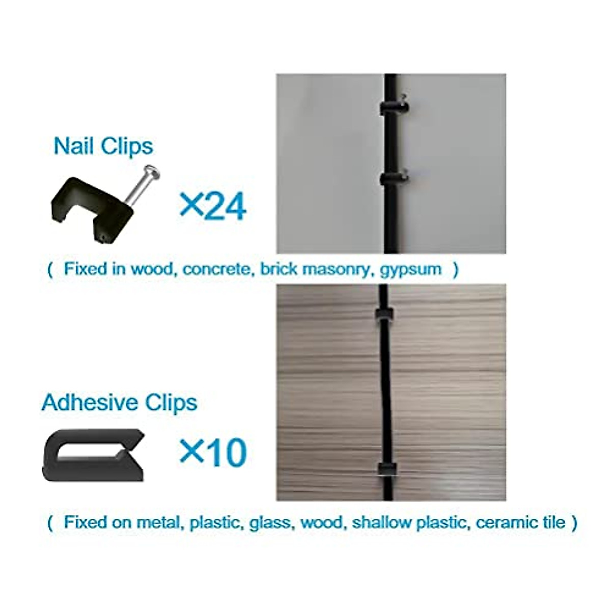 JJMASEE 2 Pack 26FT Power Extension Cable for Wyze Cam V3,WyzeCam Outdoor,Blink,Arlo Essential,Eufy,Kasa,Yi Camera,NestCam Indoor,Micro USB Charging Cord for Security Camera(Black)