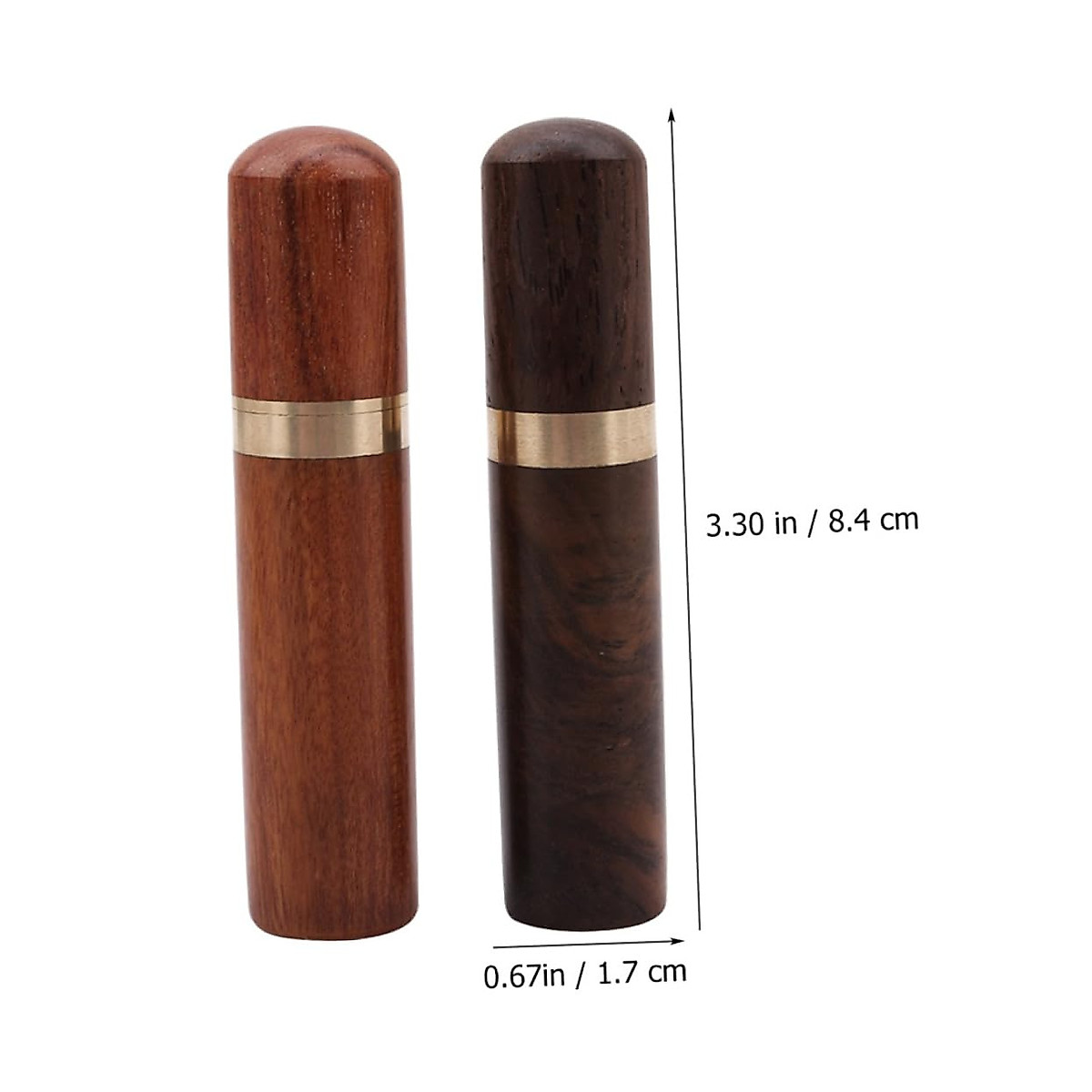 EXCEART 4Pcs Sandalwood Storage Box Wooden Needle Holder Crochet Hook Holder Yarn Needle Wooden Crafts Wood Crafts Sewing Needles Holder Needle case Sewing Tool Storage bin Mahogany