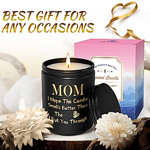 Gifts for Mom from Daughter Son, Handmade Candle Gifts for Mom, Unique Mother's Day Present, Funny Birthday Gifts for Mom, Mom Gifts,Mothers Day Gifts,Lavender Scented Candles(7oz)