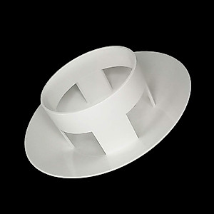 Chimney Rain Cap PVC Breathable Cap Plastic Rain Cap Vent Cap Pipe Cap Vent Cap, 4.3 inches (110 mm)