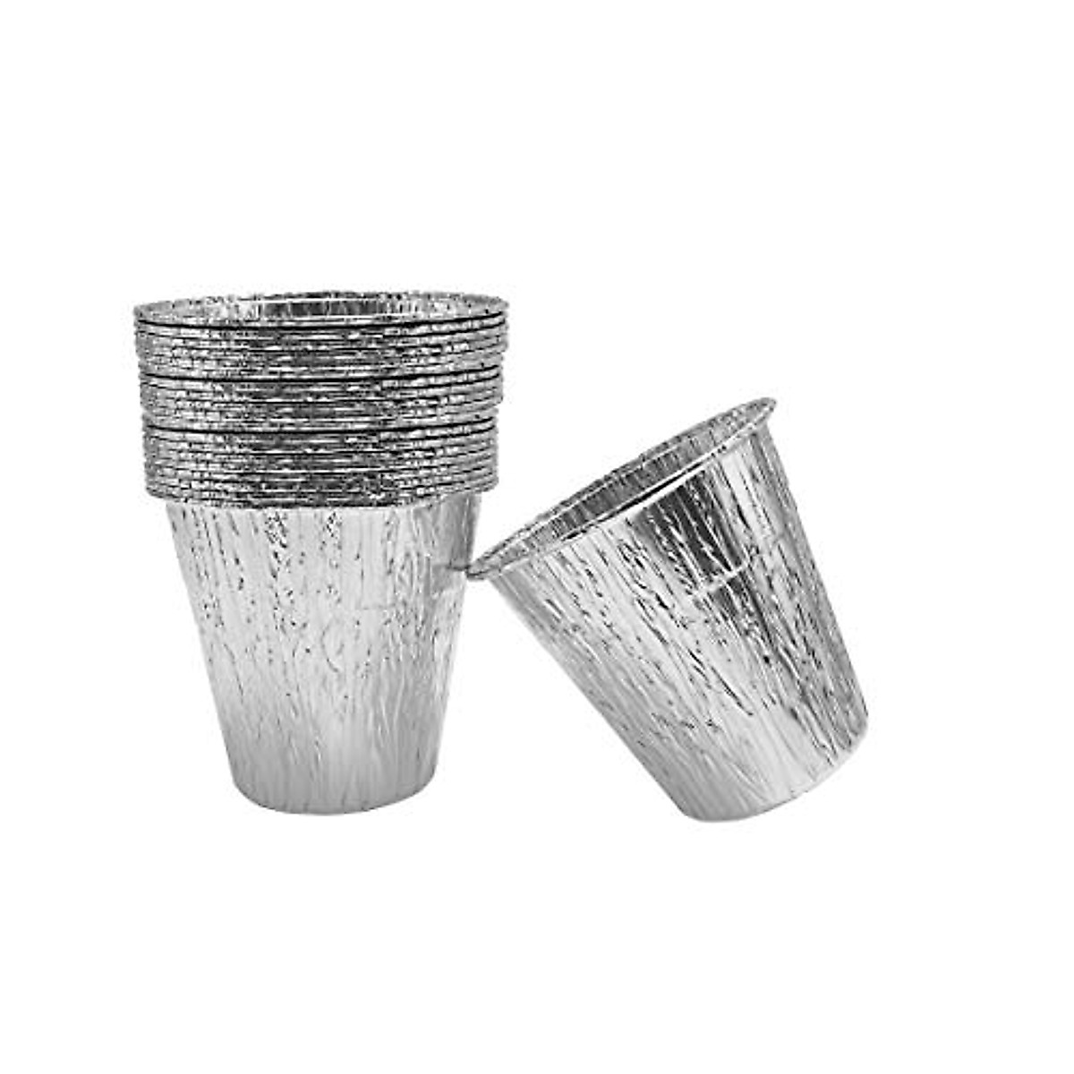 AJinTeby 20-Pack Aluminum Foil Grease Bucket Liners Replacement for Pit Boss Grills, 6.3” x 6.0” Grill Grease Bucket Liner