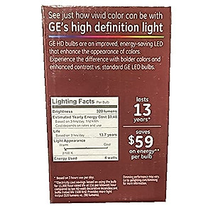 GE Relax LED Comfortable Soft White Light 40W Replacement Bulb (Pack of 6)