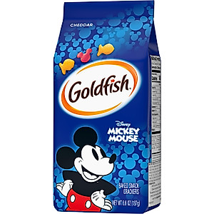 PEPPERIDGE FARM Disney Mickey Mouse Cheddar Crackers, Snack Crackers, 6.6 oz bag
