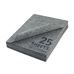 The Felt Store Craft Felt Assorted Sheets - 9" x 12" - 25-Piece Pack- Craft Fabric for DIY Arts & Crafts, Decorations - Soft and Durable Craft Felt - Crafting & Embroidery Material – Charcoal