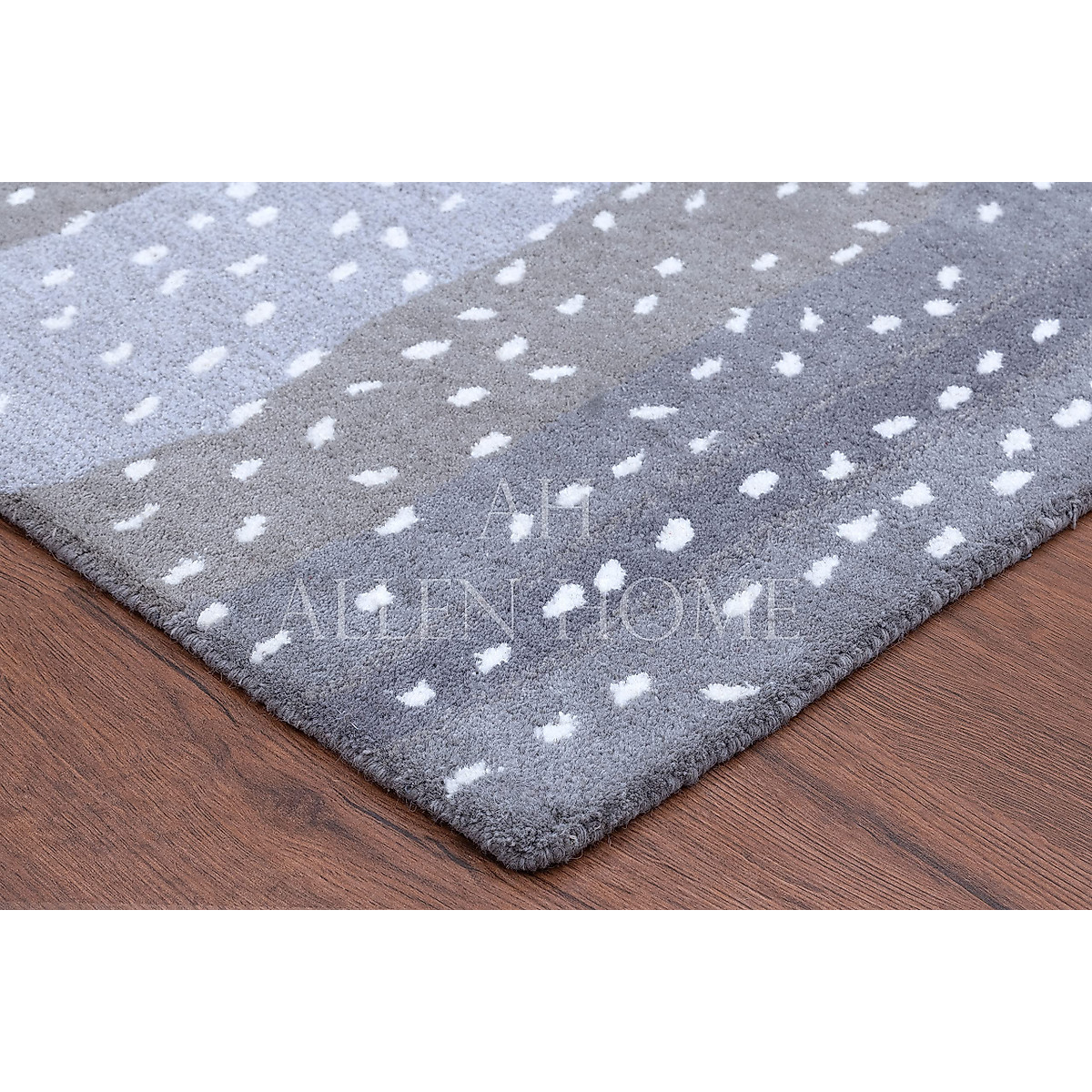 Hand Tufted Traditional Wool Area Rugs by Allen Home | Durable | 100% Wool | Living Room, Dining Room, Bedroom, and Entryway Area Rugs | 8’ x 10’ | Antelope Grey