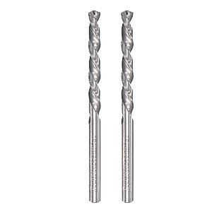 uxcell Solid Carbide Twist Drill Bits 3mm, Metric Left Hand Spiral Flutes Straight Shank Tungsten Steel Drilling Tool for Stainless Steel Alloy Metal, 2pcs