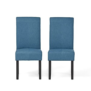 Christopher Knight Home Pertica Fabric Dining Chairs, 2-Pcs Set, Blue