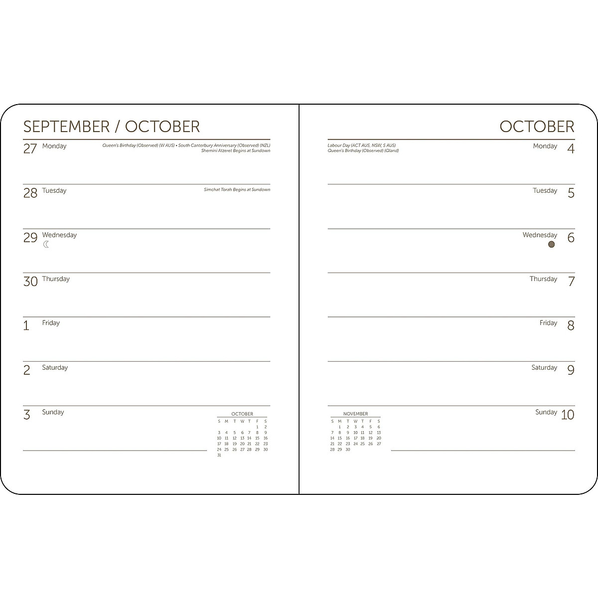 Monet Weekly Engagement Calendar 2021, Planner 6.5" x 8.5" Spiral Bound