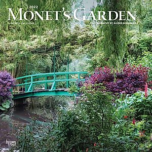 Monet's Garden 2022 12 x 12 Inch Monthly Square Wall Calendar, Impressionism Artist Outdoor