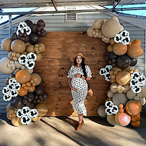 158 PCS Cow Balloons Arch Garland Kit Cow Party Decorations for Baby Shower Birthday Farm Western Theme Party Supplies Decorations