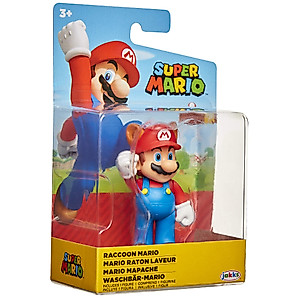 Super Mario Racoon Mario 2.5" Collectible Toy Action Figure