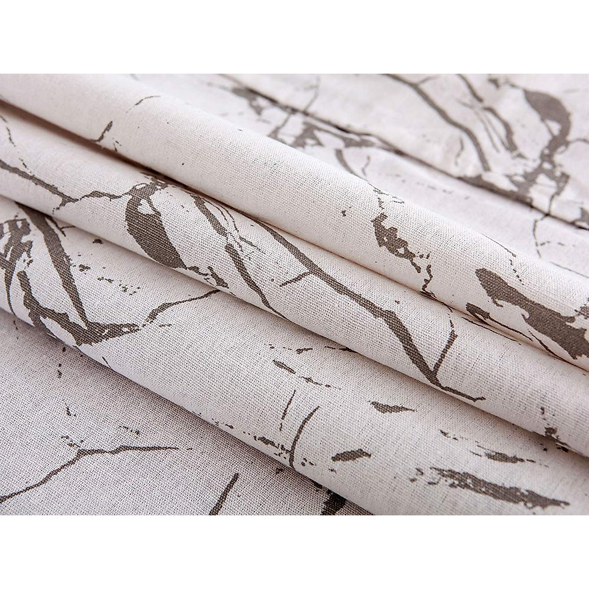 AKOAK 1 Pack 55 x 130cm /22 "x 51" Geometric Washing Machine Refrigerator Dust Cover, Multi-Purpose Household Cotton Linen Dust Microwave Cover, with Storage Pouch (Marble)