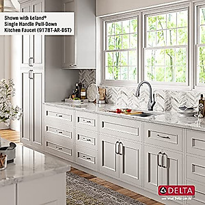 DELTA 95B932-32S-SS Lorelai Workstation Kitchen Sink Undermount Stainless Steel Single Bowl with WorkFlow Ledge and Chef’s Kit of 6 Accessories