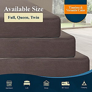 Homease Premium Tri-Fold Mattress Folding Foam Mattress Sofa Bed with Washable Cover| Convertible Chair Bed for Home Guest, Room, Office| Travel-Friendly Portable Foldable Mattress (Twin)