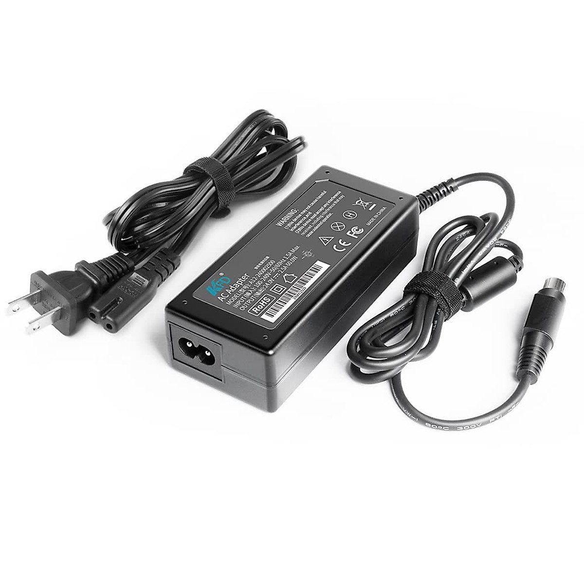 KFD 24V 3-Pin Power Supply for Epson POS Printer Tm-290ii Ps179 PS-180 PS-170 Ps179 Pc-180 Ps-150 M235A Tm-u220p M159a M159b M129C TM-T88IV TM-T88iii TM-T88ii Epson Power Cord Charger Adapter