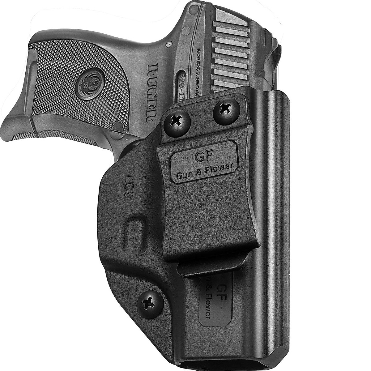 IWB Holster Compatible with LC9 / LC9S / LC380 / EC9S / EC9, Adjustable Cant, Adjustable Retention, Inside Waistband Concealed Carry, Precision Molding Polymer & Handmade Kydex Available