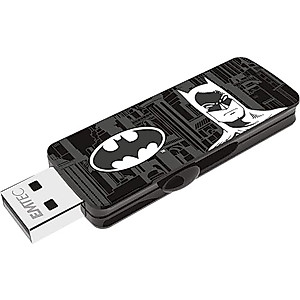 Emtec Black & White 16GB USB 2.0 SuperHero Flash Drive (ECMMD16GM700SP03)(Design may vary - Super Man, Batman, Wonder Women)